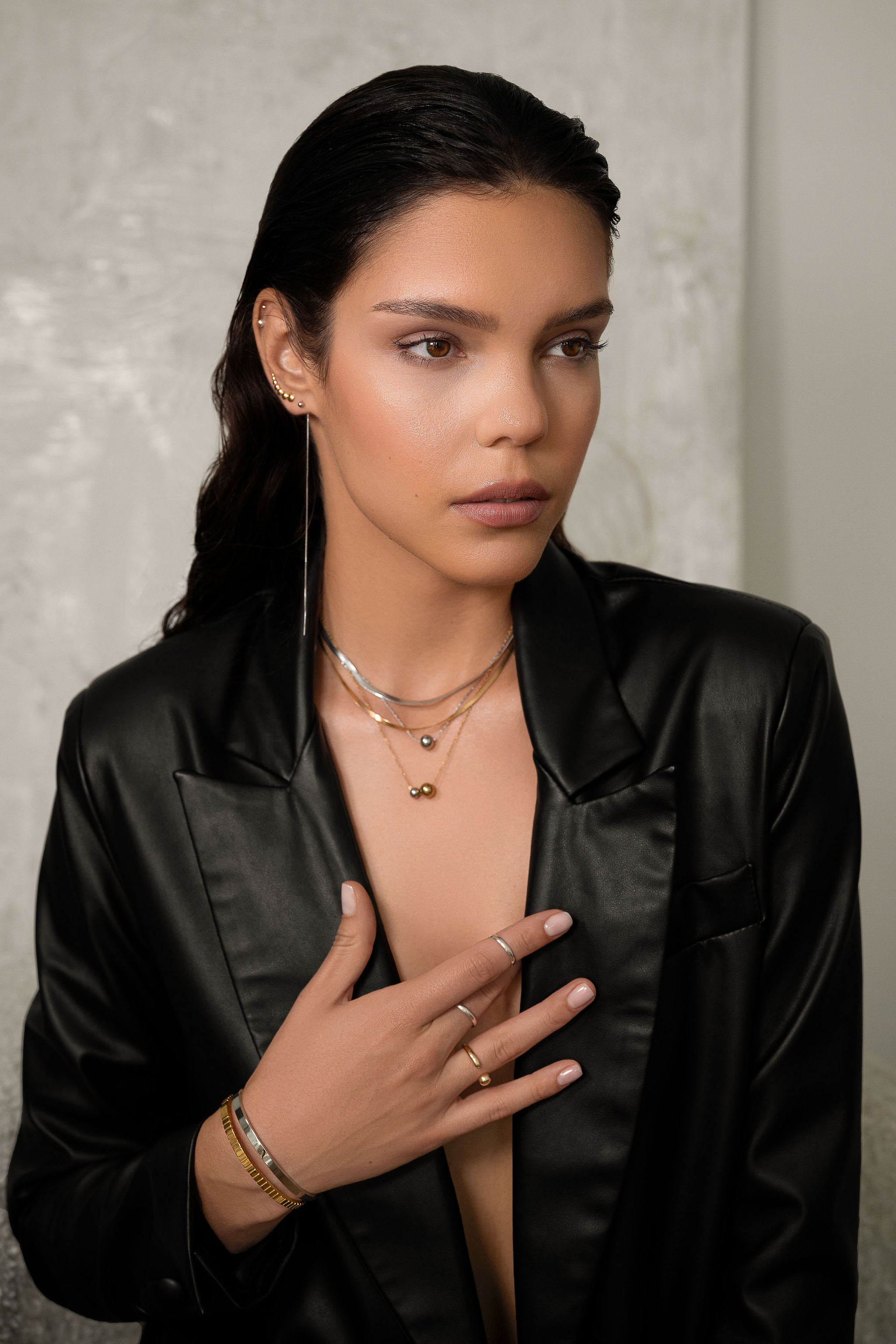 Auskaras SINGLE BUBBLE CHAIN – myvanityshop.com