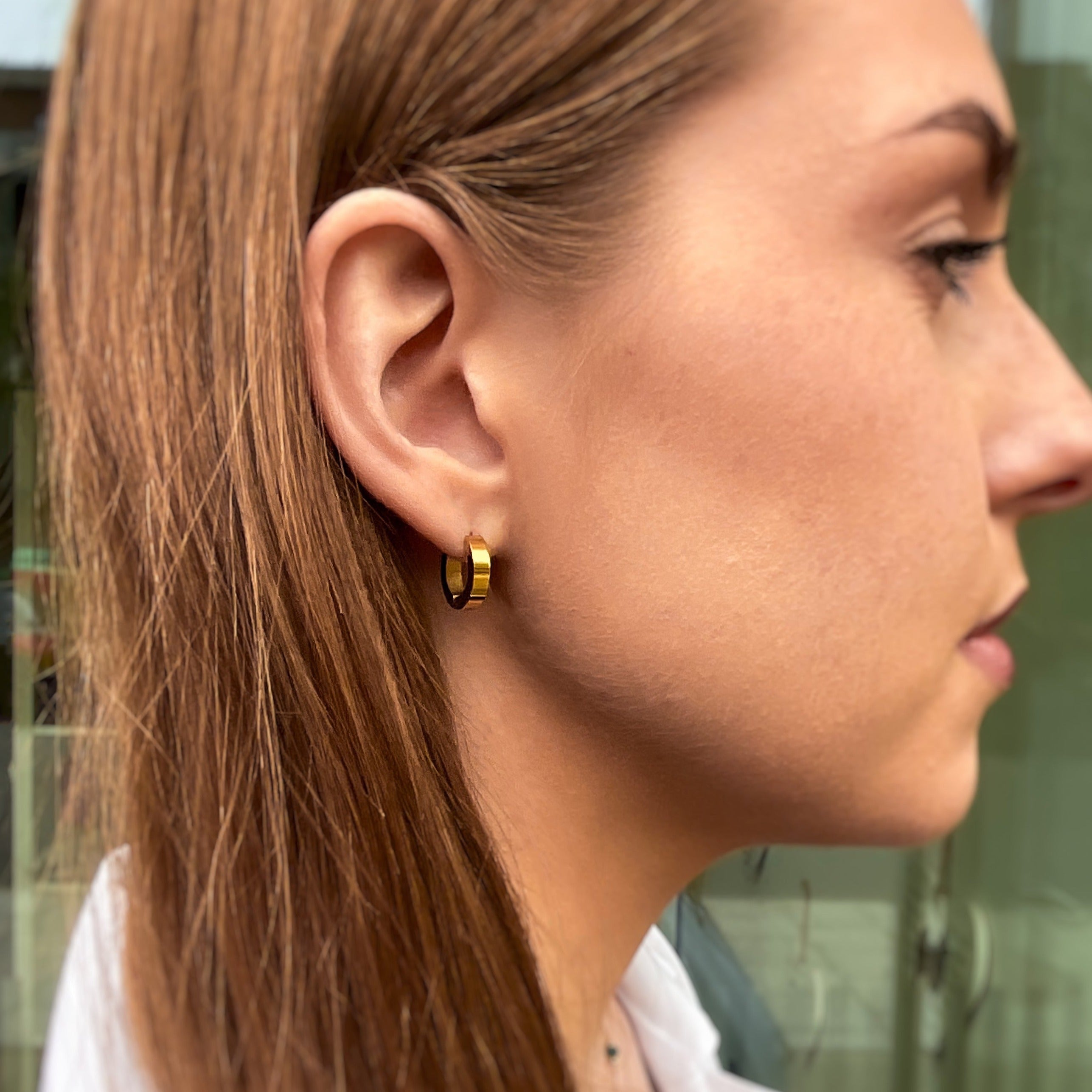 Auskarai MINI GOLDEN HOOPS – myvanityshop.com